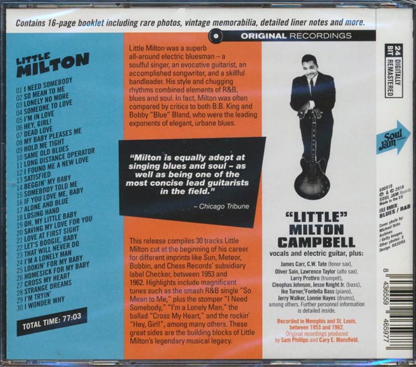 Little Milton - Long Distance Operator: 1953-1962 Sun, Meteor, Bobbin ...